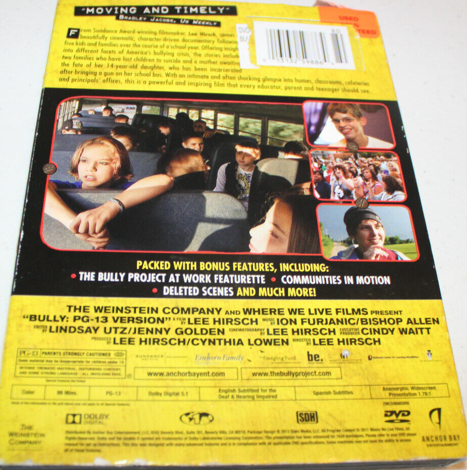 Bully (DVD 2013 w/ Slipsleeve, PG-13 Version) Ja'Meya Jackson, Anchor Bay | eBay