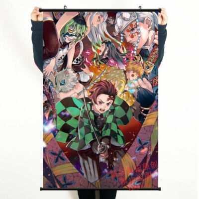 Demon Slayer Daki HD Print Wall Anime Cosplay Decor Scroll Art Poster ...