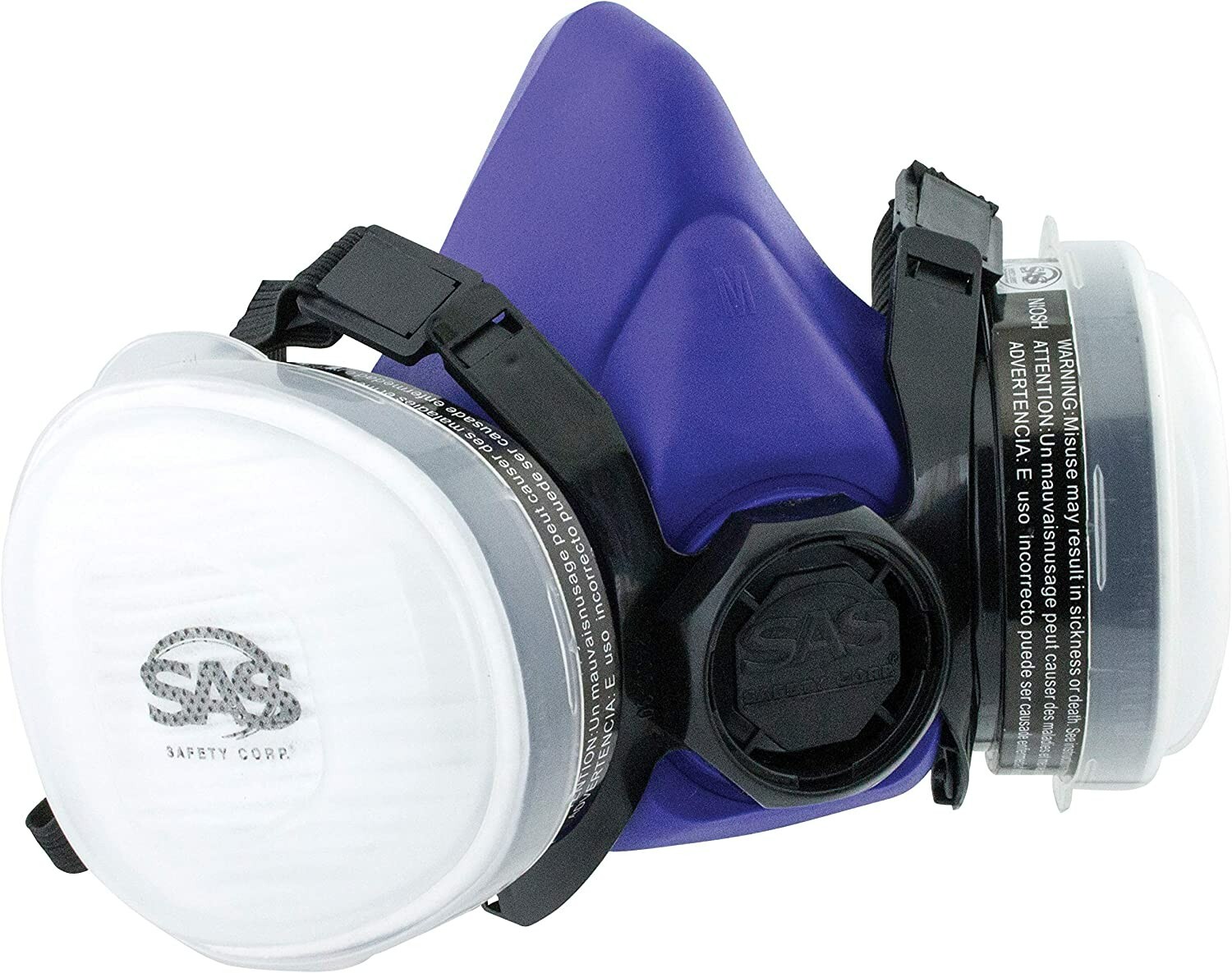 SAS Safety Bandit 8661-92 Half Mask Dual Cartridge Respirator-Medium ...