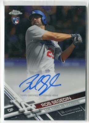 2017 Topps Chrome Rob Segedin AUTO AUTOGRAPH RC LA LOS ANGELES DODGERS ...