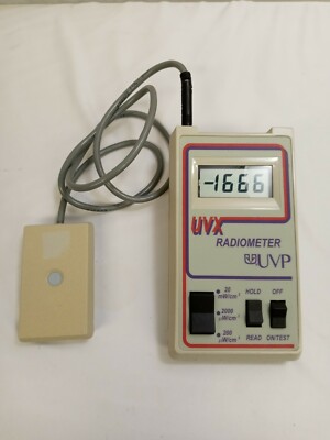 UVP UVX Portable Digital Radiometer 97-0015-02 w/ UVX-25 254nm + UVX-36 ...