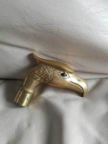 Vintage Brass Eagle Cane Handle ~ Falcon Head For Woo… - Gem