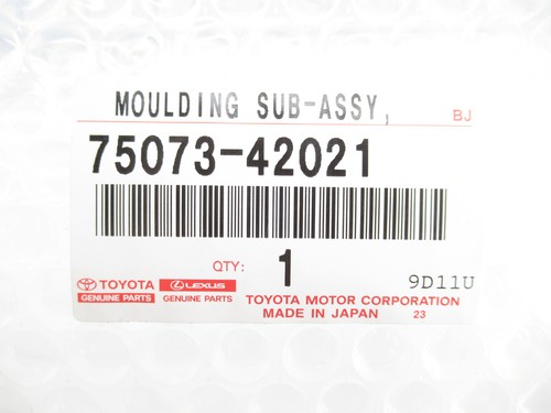 Genuine OEM Toyota 75073-42021 Passenger Front Lower Door Molding 2017 ...