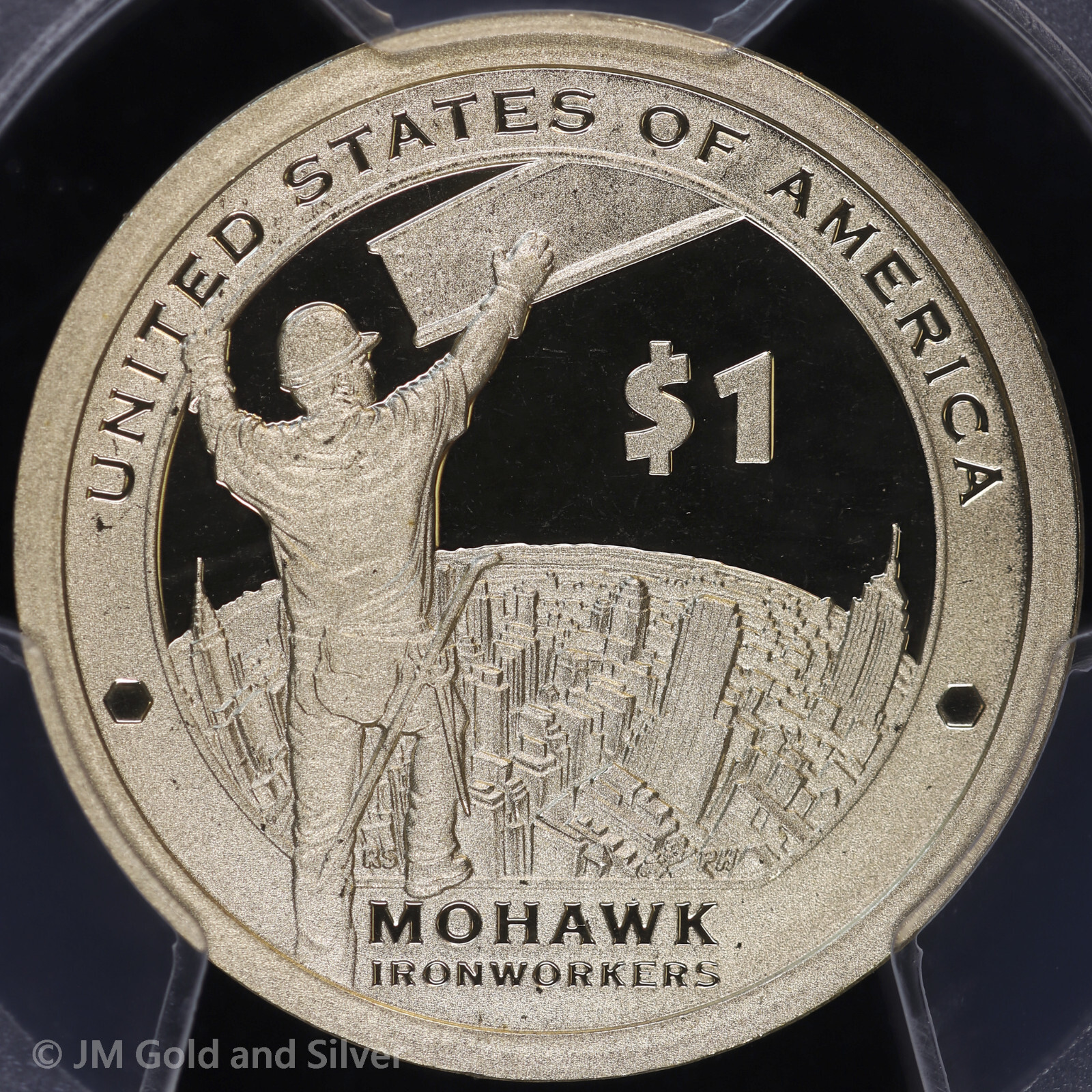 2015 S Proof Sacagawea Native American Dollar Mohawk Ironworkers PCGS ...