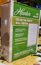 Hunter 85095-01 350mhz Ceiling Fan Remote Control White for sale online ...