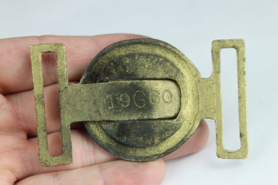 CS Two Piece Belt Buckle - Confederate Civil War - vintage reproduction ...