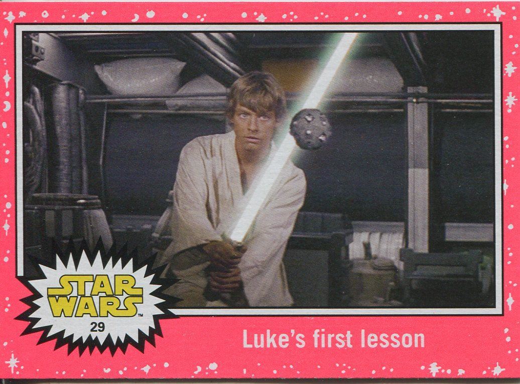 Star Wars JTTFA Neon Parallel Base Card #29 Luke's first lesson | eBay UK