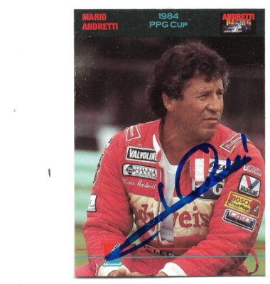 Mario Andretti signed 1992 C-A-C trading card INDY RACING #90 | eBay