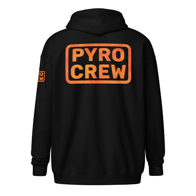 PYRO CREW Zip Hoodie for Pyrotechnicians, Fireworks Crews, Amateurs ...