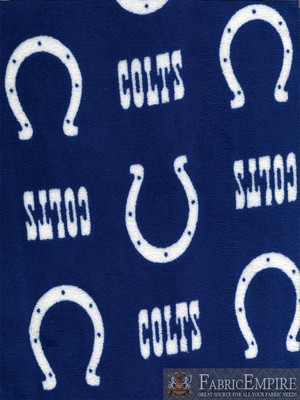 NFL Indianapolis Colts All Over Licensed Fleece Fabric SOLD BY THE YARD ...