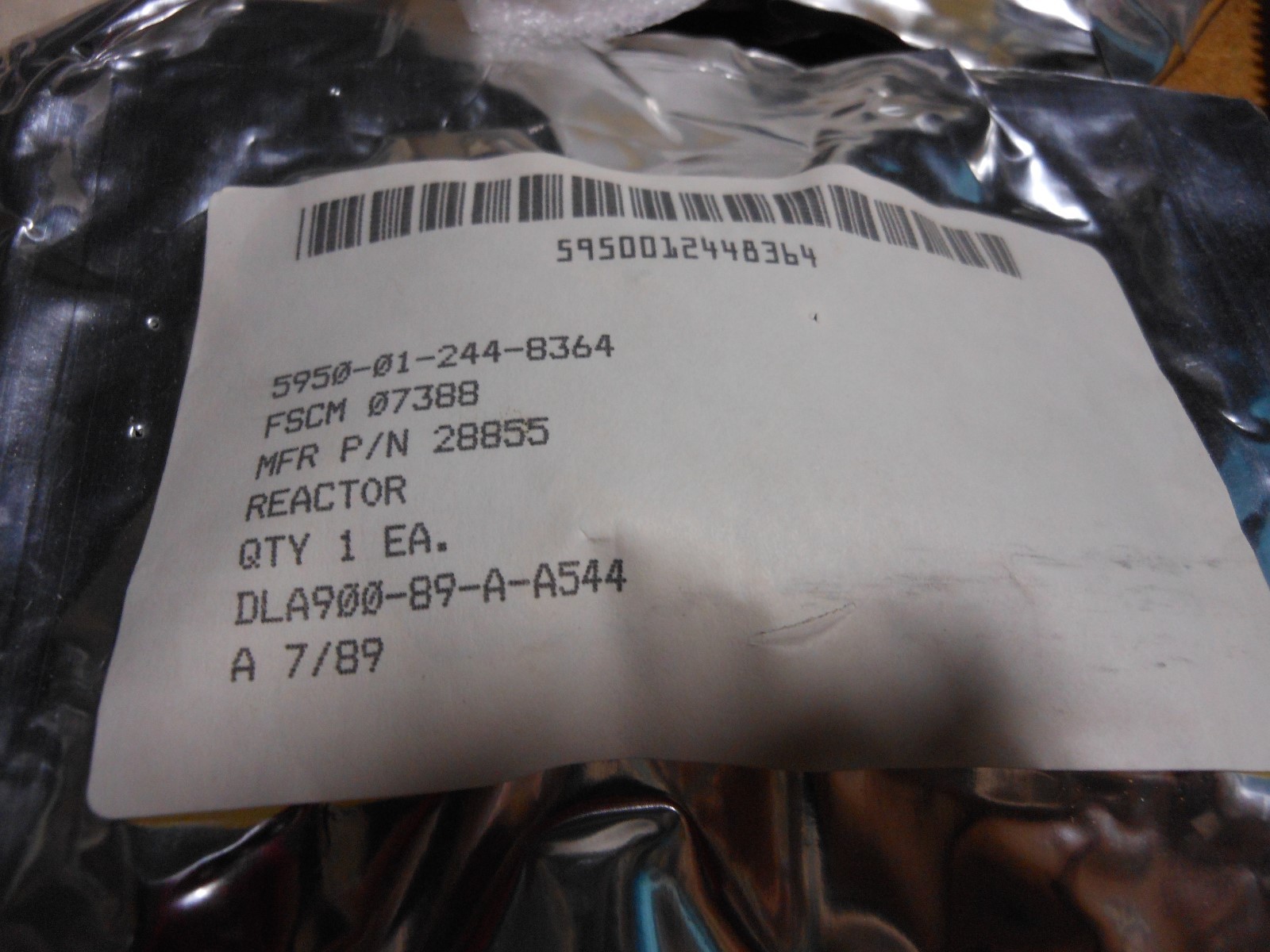 TOROTEL / LOCKHEED REACTOR # 28855 NSN: 5950-01-244-8364 # 717801533 ...
