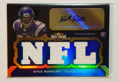 Kyle Rudolph 2011 Topps Triple Threads RPA /99 Rookie Auto RC!! NM-MT ...