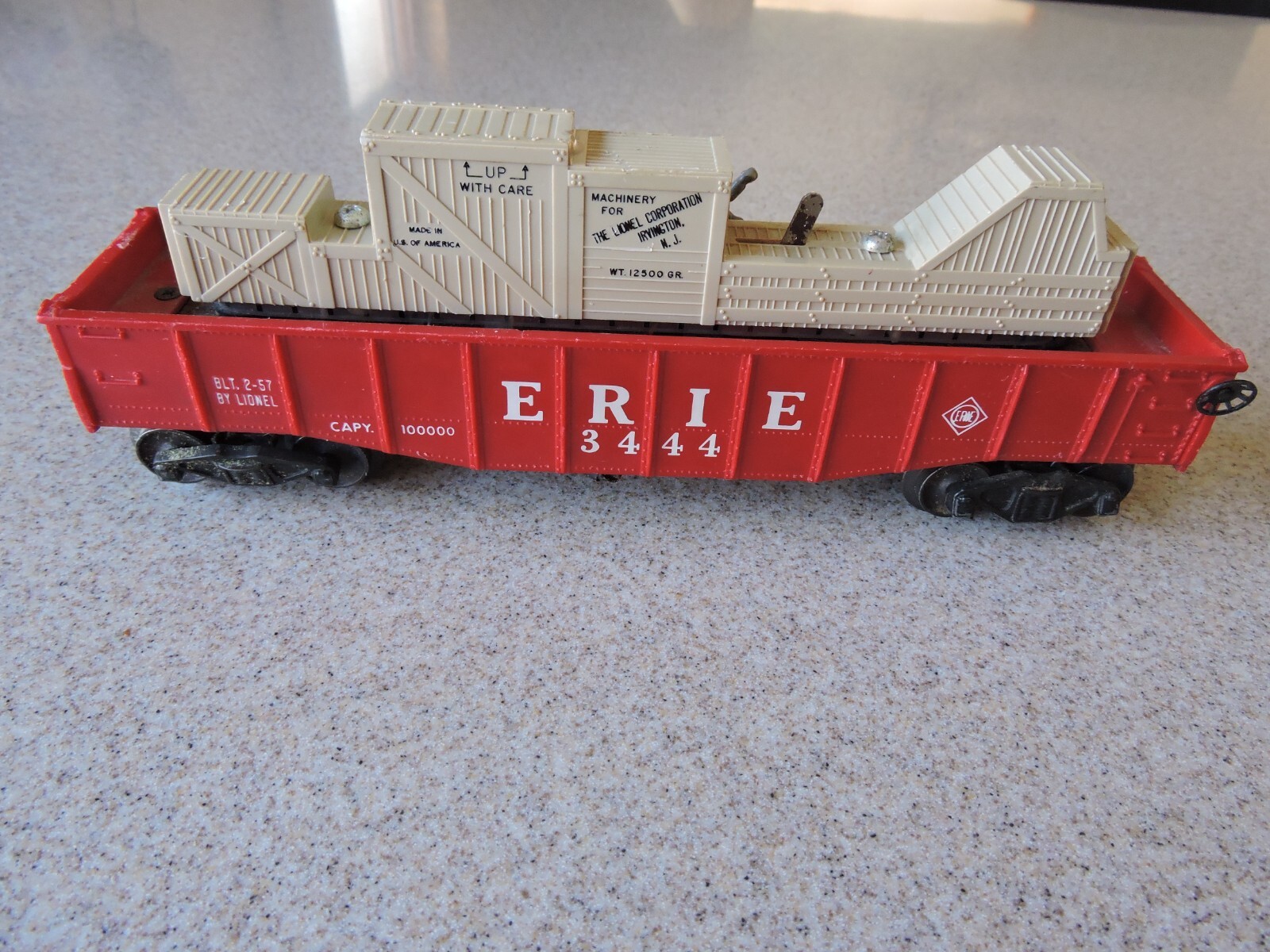 O/O-27 Lionel 3444 Erie Animated Hobo Gondola. as is for parts or ...