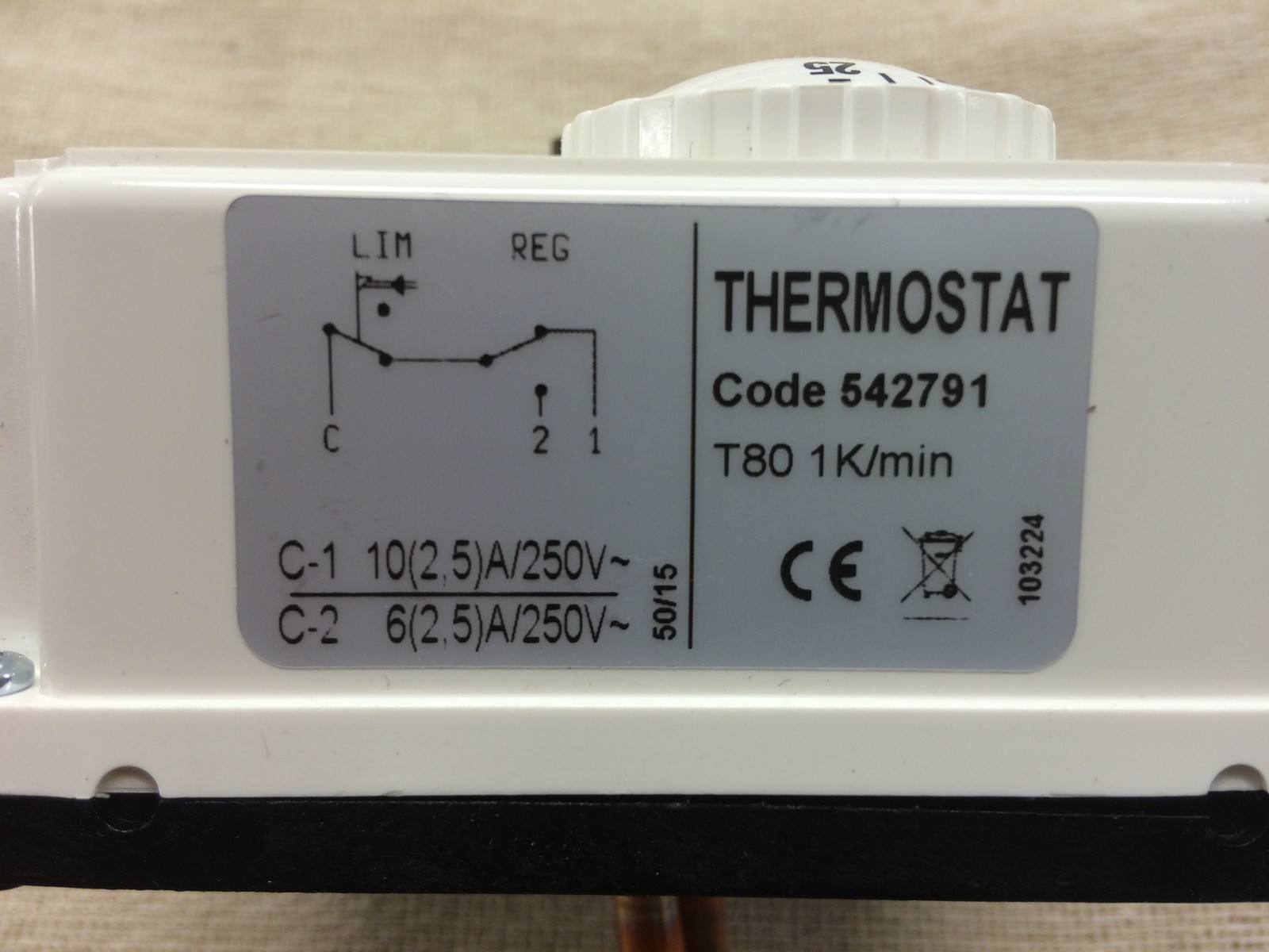 Codice Dual Combined High Limit Thermostat and Control Part Number ...