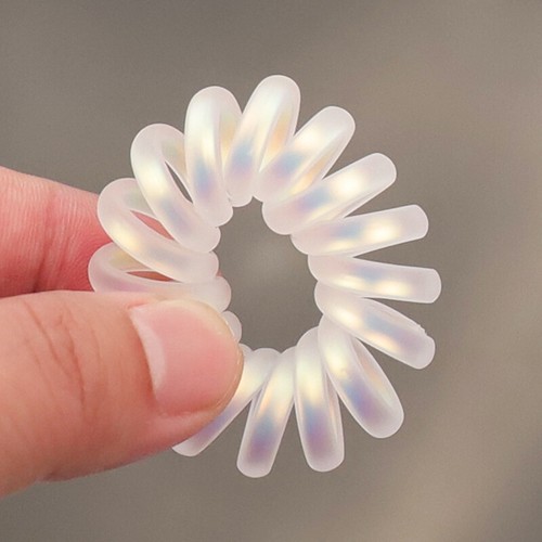 Ins Telephone Line Hair Loop Fashion Elastic Hair Bands Ponytail Rubber ...