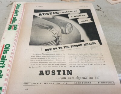 1945 - 1946 AUSTIN Original Sales Advert | eBay Australia