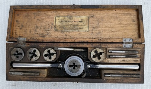 Antique Reece Brothers Tap & Die Set Greenfield MA No. 2 Pat. Sept 1875 ...
