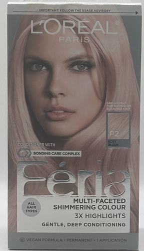 L'Oreal Feria Multi-Faceted Shimmering Colour P2 Rosy Blush Permanent ...