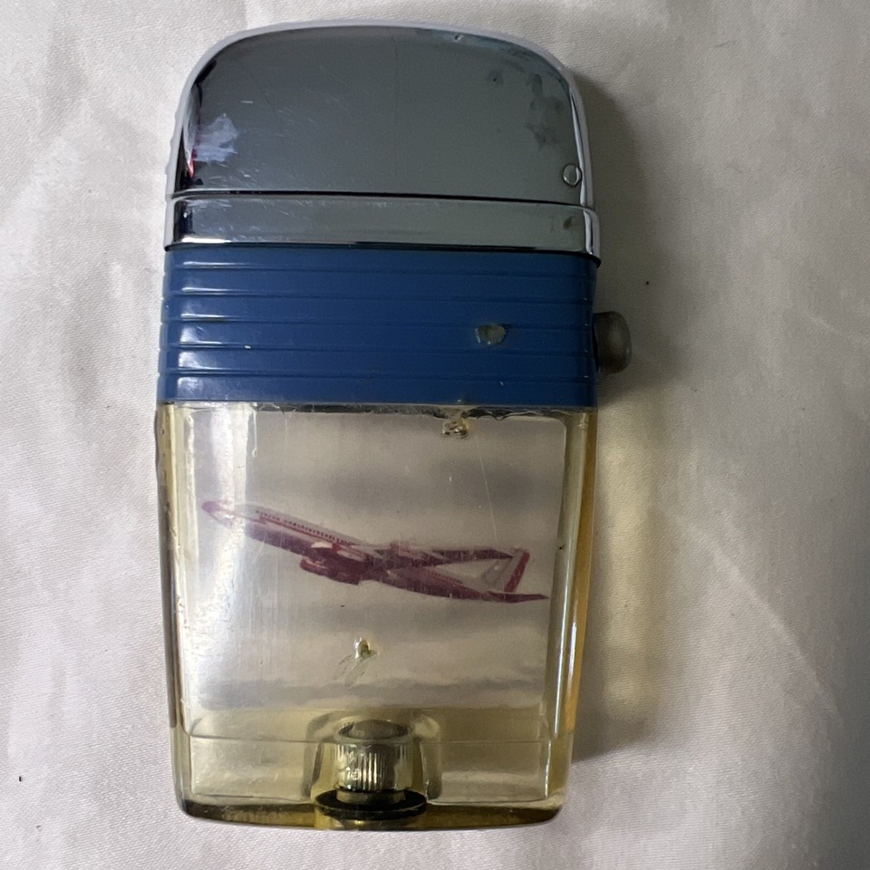 Vintage Scripto Airplane Cigarette VU Lighter Red USA Untested Made In ...