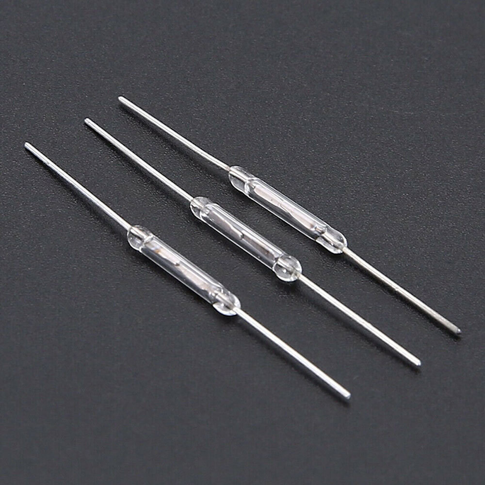 20 X Magnetic Glass Reed Switch 2 x14 mm Normally Open N/O 2-Pin Low ...