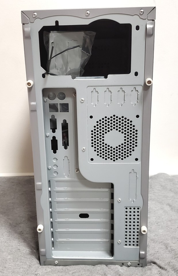 NEW IN BOX VINTAGE ATX TOWER PC CASE: blue silver retro sleeper AGM ...