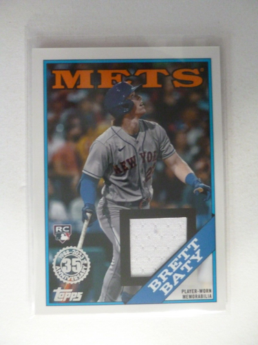 2023 Topps Series Two Relic #88R-BB *RC* Brett Baty -Mets | eBay