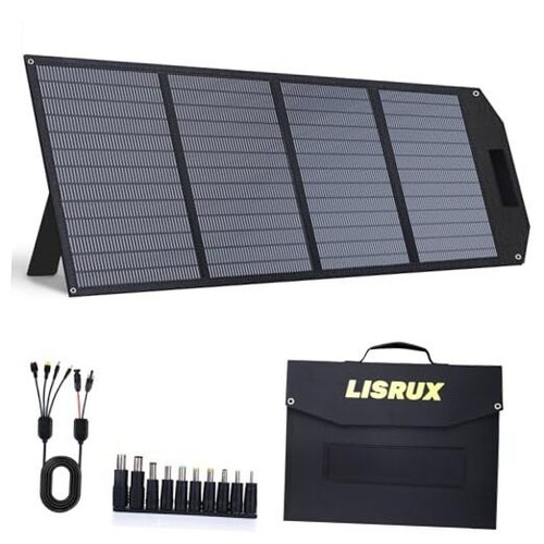 200W Portable Solar Panel 200 Watt Monocrystalline Foldable Solar Cell ...