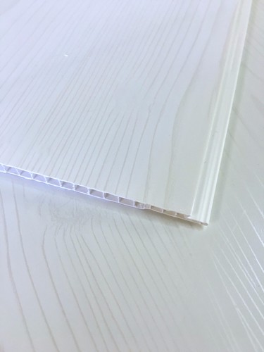 10 White Ash Gloss Bathroom Ceiling Panels Shower Wall Cladding PVC ...