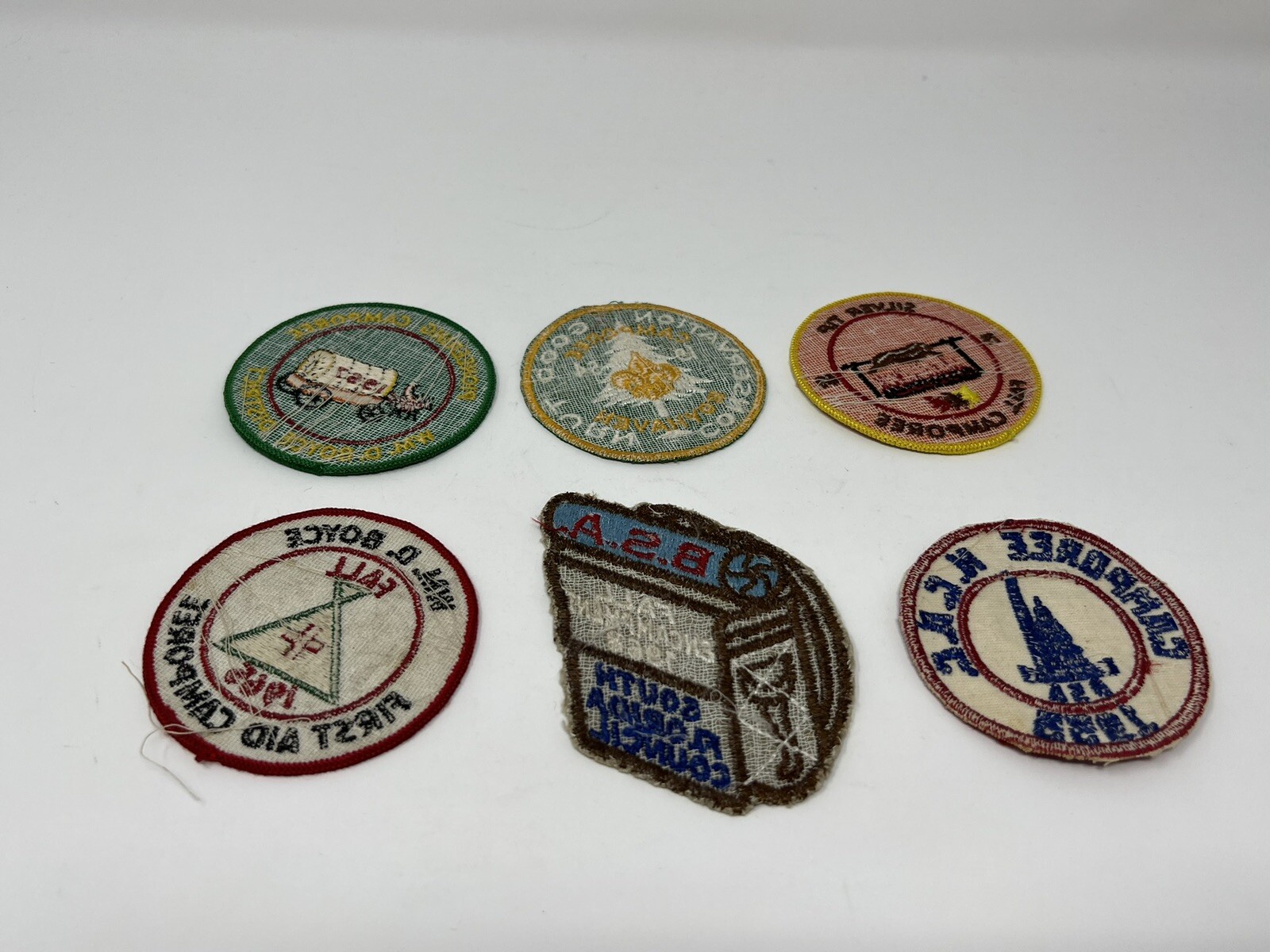 Vintage Lot of 6 1950s -1960s BSA Boy Scout Patches Camporee Councils ...