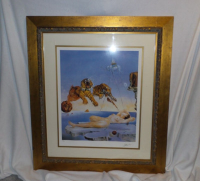 Salvador Dali SECOND BEFORE AWAKENING Numbered Giclee Art 40 x 38 | eBay