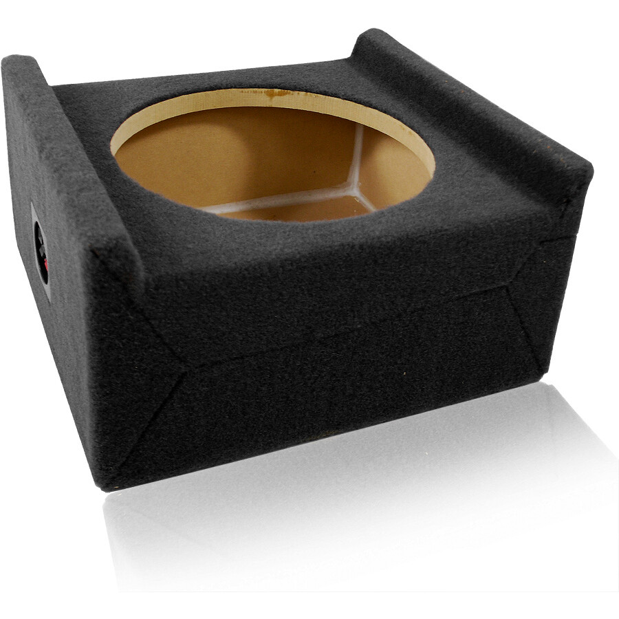 .27 ft³ Shallow-Mount MDF Downfire Sub Enclosure Box for 10" Slim Car ...