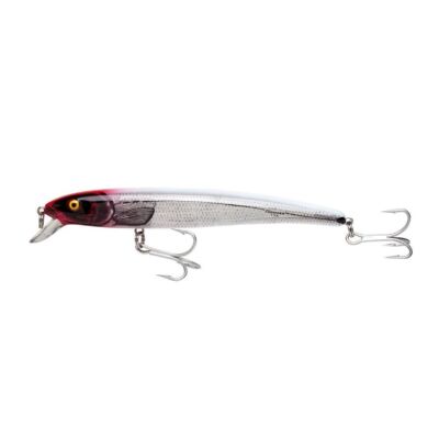Bomber Magnum Long 17a 17 a Floating Diving Striper Lure Clear Red Head ...