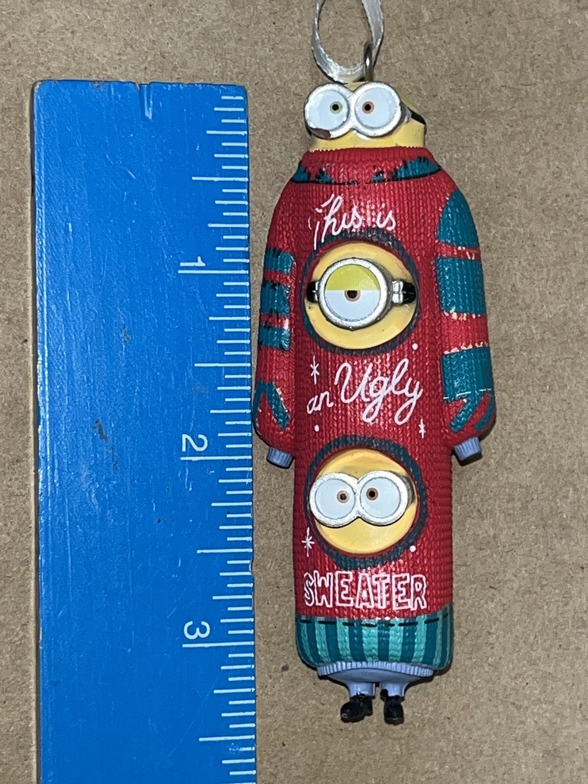 Hallmark Merry Minions “Ugly Sweater” Christmas Ornament 2022 - EUC | eBay