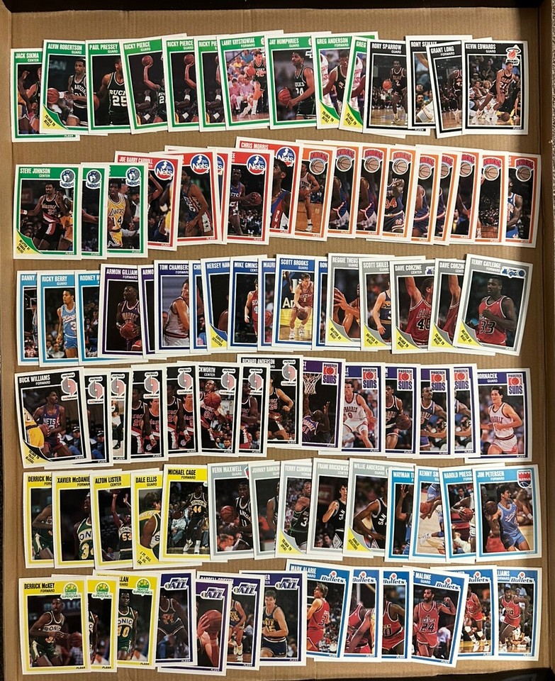 89 fleer basketball set Near Complete. W/ Pippen, Bird, Reggie ...