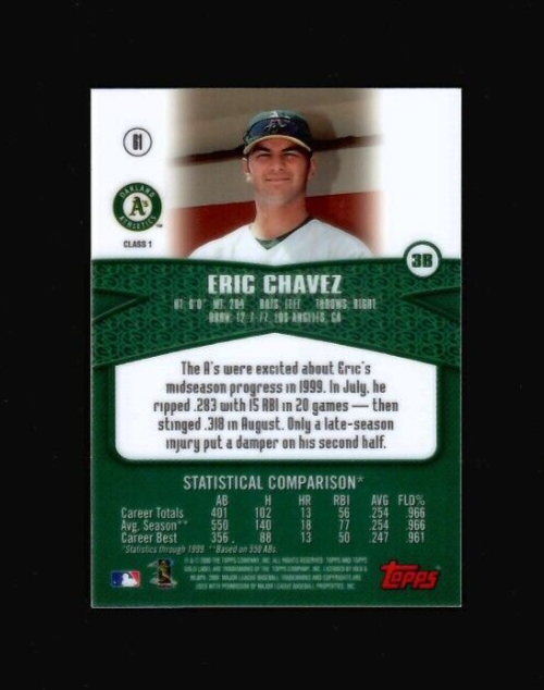 2000 Topps Gold Label #61 Class 1 ERIC CHAVEZ A's MINT | eBay
