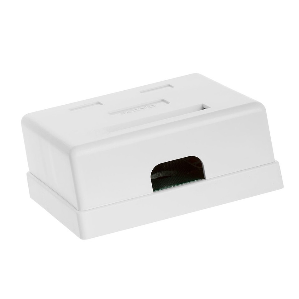 2pcs 2-Port (Dual Port) Cat5e RJ45 Ethernet Surface Mount Box w ...