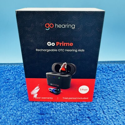 Go Hearing - Go Prime Rechargeable OTC Hearing Aids with Charging Case ...