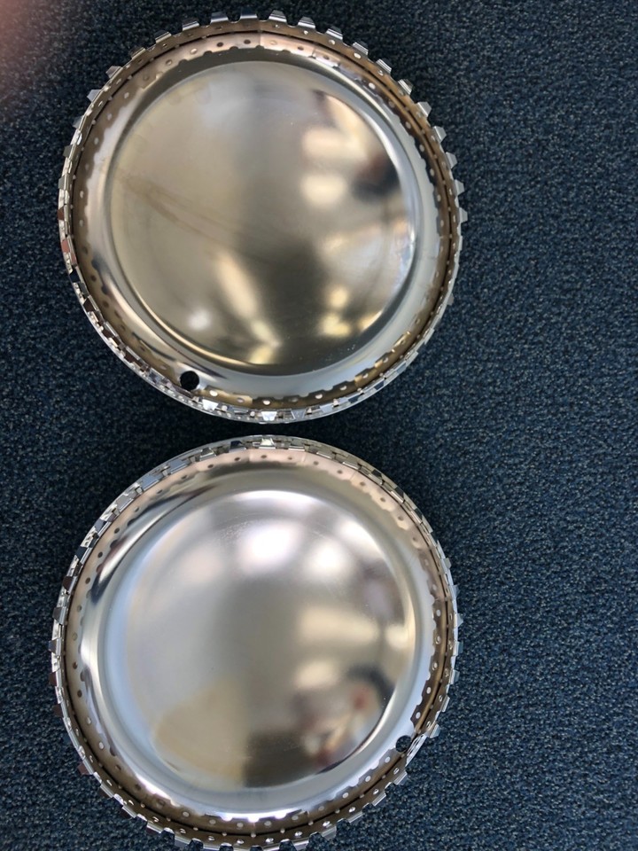 (2) New 15" FULL MOON Smoothie Custom Hot Rod Chrome Hubcap | eBay