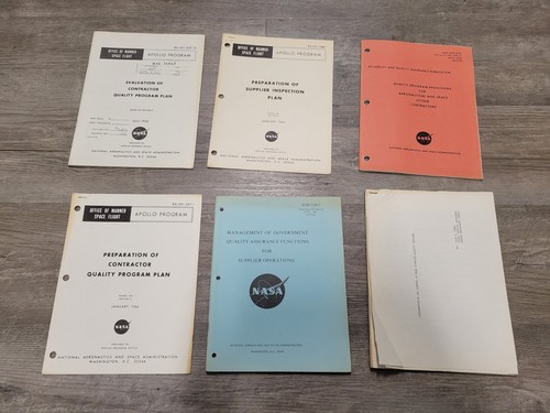 Six Original Apollo NASA Manuals From Named Engineer. | eBay