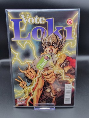 Vote Loki #2 (2016) 1:25 Dave Johnson Variant Cover Jane Foster - Free ...