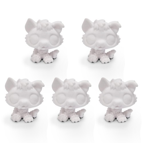 5Pcs Blank Bases for LPS Custom White Base Cocker Spaniel Cat and Dog ...