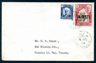 ADEN 1952 MUKALLA TO CANADA | eBay UK