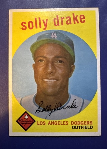 1959 TOPPS #406 SOLLY DRAKE LOS ANGELES DODGERS EXMT+ *FREE SHIPPING ...