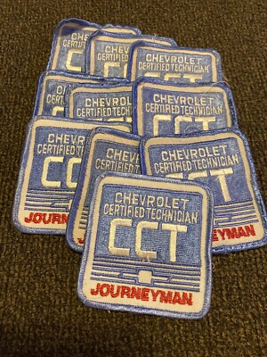 VTG CHEVROLET CERTIFIED TECHNICIAN Journeyman Used Uniform Patches | eBay