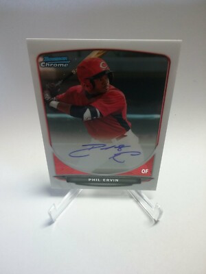 Phil Ervin Reds 2013 Bowman Chrome Autographed RC #BCA-PE | eBay