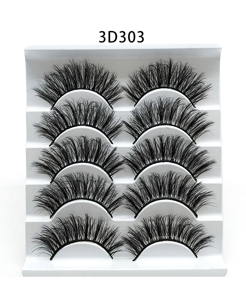 10Pairs Mink 3D Natural Thick False Fake Eyelashes Eye Lashes Extension ...