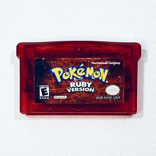Pokemon Ruby - Game Boy Advance (GBA) - Authentic - Tested , Works, Dry ...