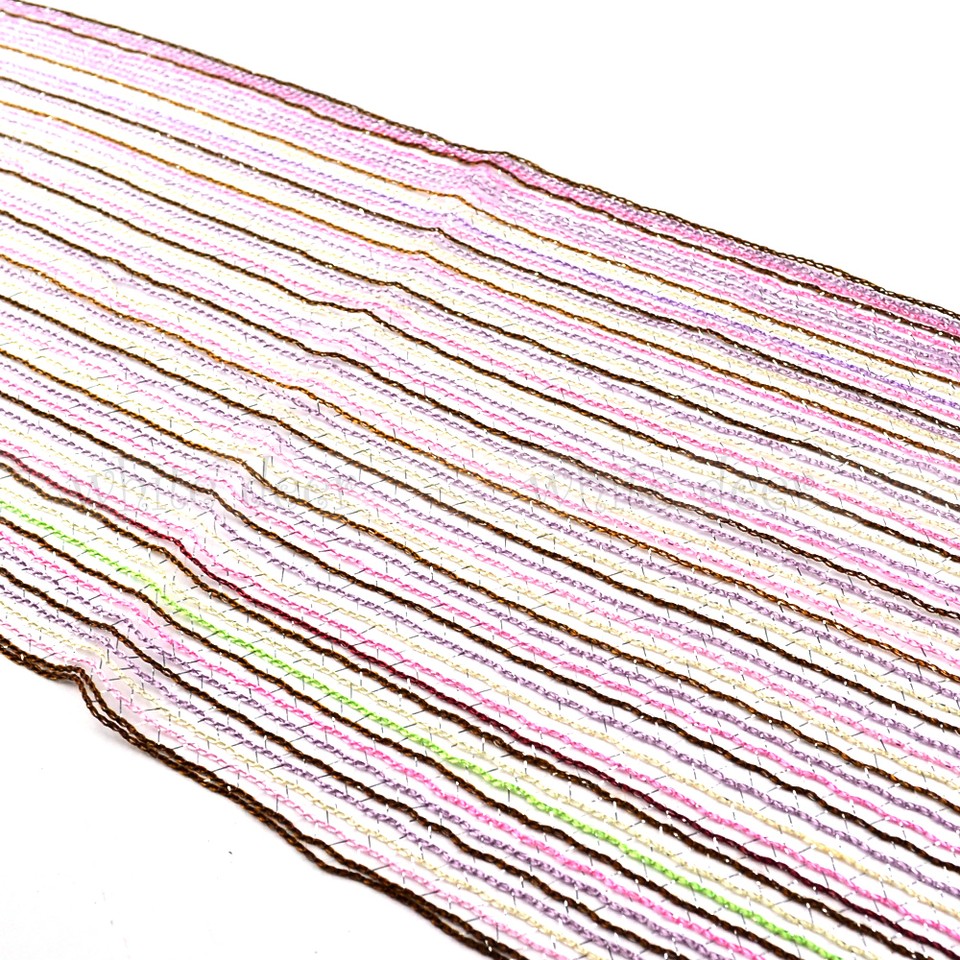 12 PCs Wholesale Women Crochet Bling Shine Thread Multi Color Knitted ...