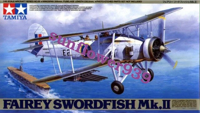 Tamiya 61099 Fairey Swordfish 1/48 Model Kit A-Z Toy Hobby, 40% OFF