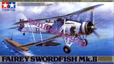 Tamiya 61099 1/48 Scale Model Aircraft Kit WWII RAF Fairey Swordfish MK ...